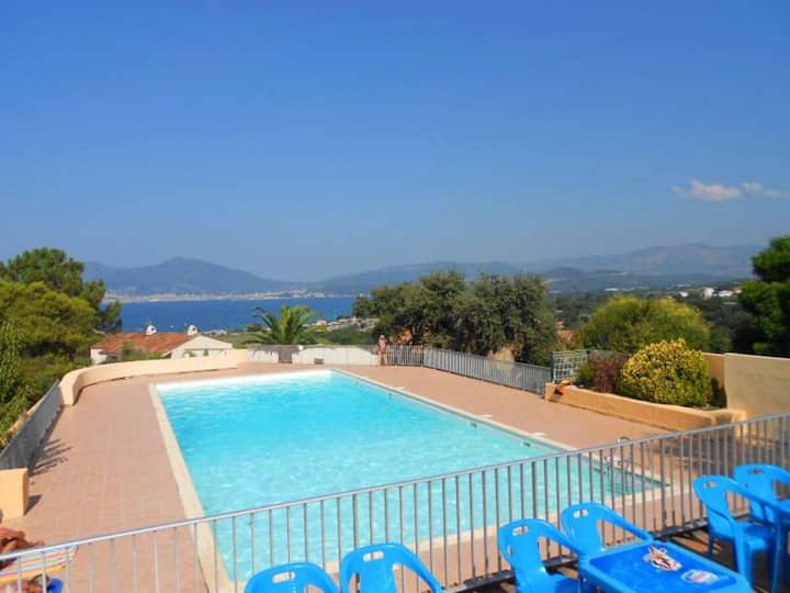 T2 Log Entier Porticcio 35m Piscine-mer-resto 400m - Plage de Porticcio