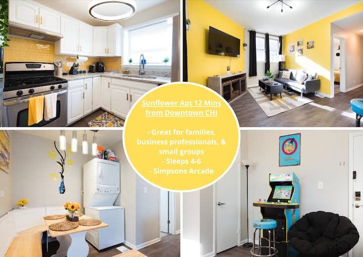 Cute 2 Br 10 Min To Downtown - Arcade - Sleeps 6 - New City - Chicago