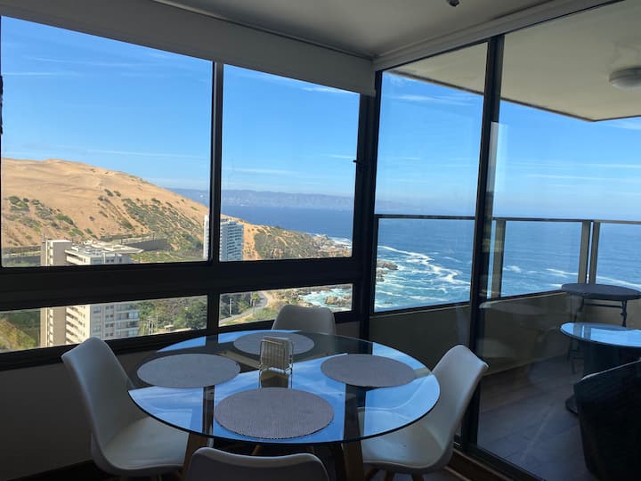 Depto Full Equipado Concón 2d / 2b, Vista Al Mar - Concón