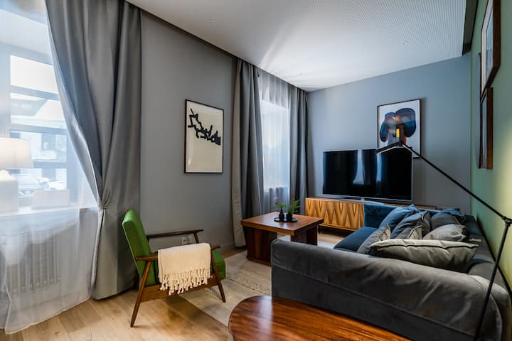 Domillion 1bdr Brand-new Uzupis Apt W Free Parking - Vilnius