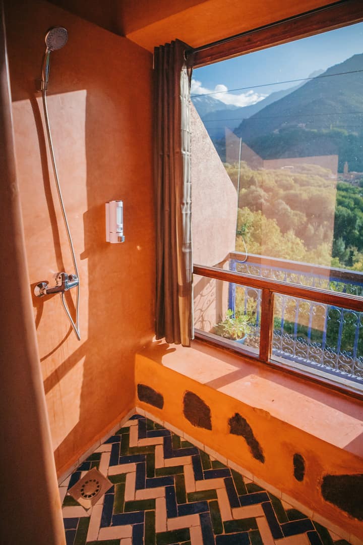 Deluxe Suite W) Balcony & Panoramic Mountain View - Imlil