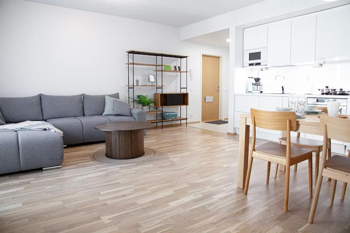 Modern Sauna Suite & Tripla Mall – 2 Min To Train - Helsinki