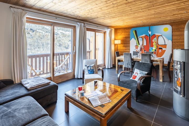 Ourson Appartement 6p Avec Vue Montagne - Méribel