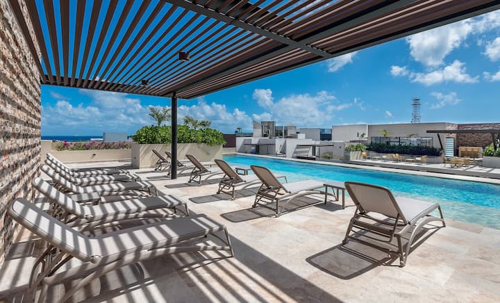Condo De Lujo Terraza Y Piscina - Playa del Carmen