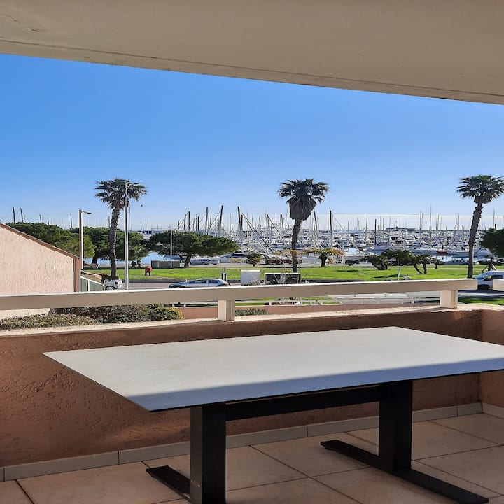 Studio Port Vauban Vue Port Climatisé Wifi Gare - Juan-les-Pins