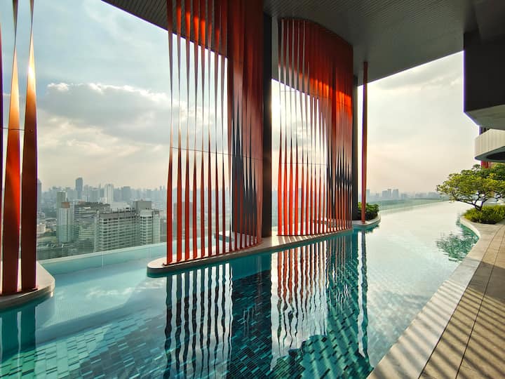 【千顷Ⅴ】全新高级公寓 距离地铁100米 高速Wifi 近辉煌夜市 - Bangkok