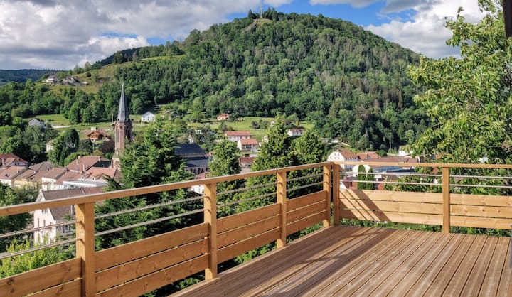 Chalet Vosgien Avec Terrasse Panoramique - Ventron