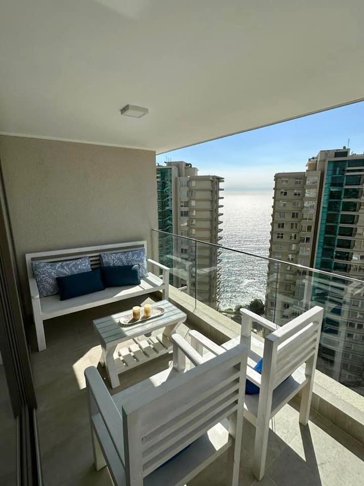 Apartamento Nuevo, Vista Al Mar - Concón