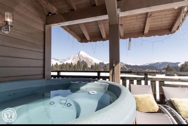 Chalet 14p Jacuzzi Sauna Bord De Pistes - Haute-Savoie