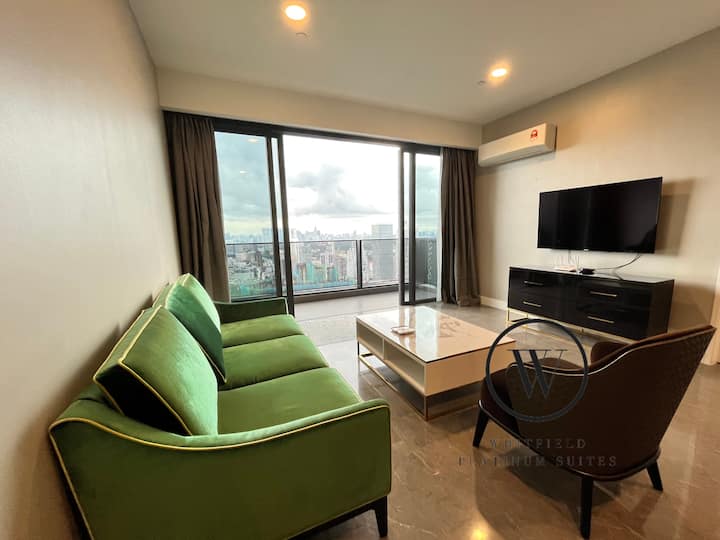 #93tpwb Highfloor Apt With Balcony Kl Tower View - Kuala Lumpur