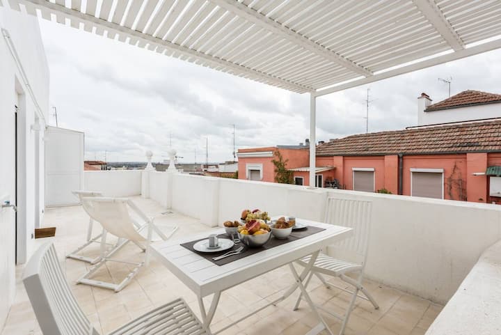 Sunny And Large Terrace, Center Madrid Latina Area - 馬德里
