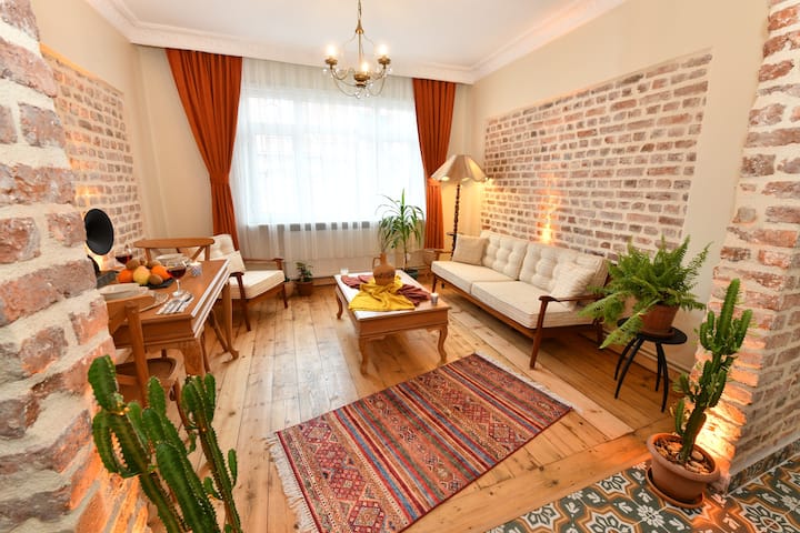 Charming Flat & A.c & Retro Design @Taksim - Estambul