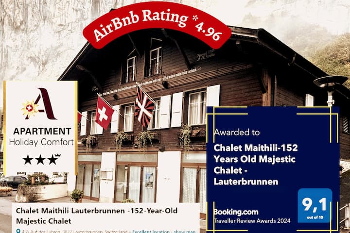 152 Yr Old Famous Chalet - Lauterbrunnen -Jungfrau - Lauterbrunnen