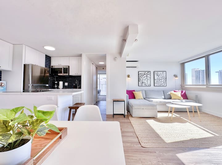 22f-bright & Cozy 1br Condo In Central Waikiki~ - Lanikai Beach