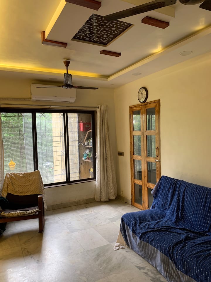 1bhk Cozy Flat With Ac & Balcony - Thane