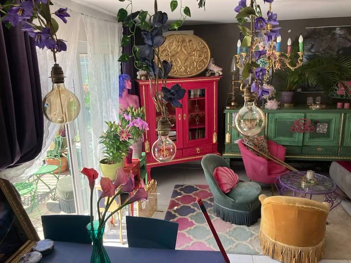Appartement D'artiste Esprit Boudoir Bohème - La Palmyre