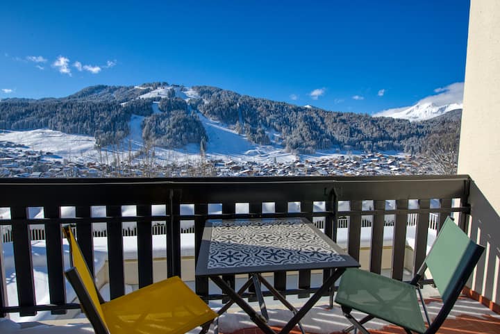 Studio Ensoleillé, Vue Panoramique Sur Morzine - モルジヌ