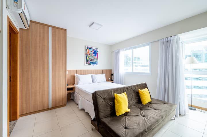 Flat Amplo, Moderno E Completo - Perto De Tudo - Brasília