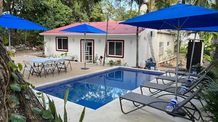 Depto. Roble#4, Gran áRea Verde+ Cocina Compartida - Bacalar