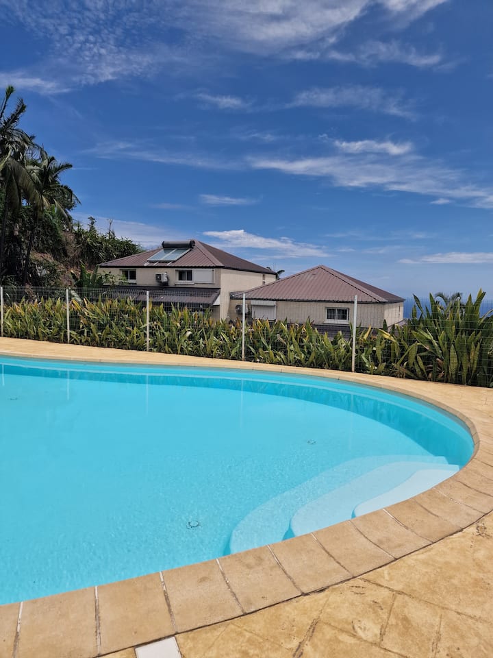 Belle Maison Du Piton St Leu, Vue Mer - Reunión