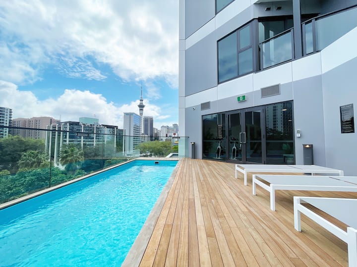 Amazing Skytower & Park View Vs Aircon, Pool & Gym - Auckland