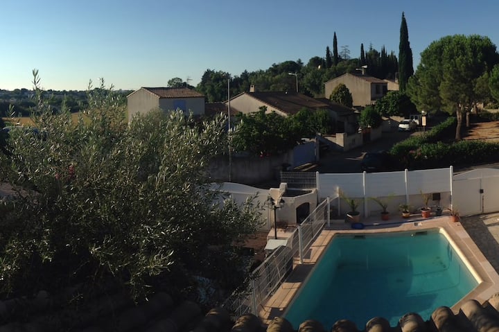 Villa Paisible Piscine Chauffée - Montpellier