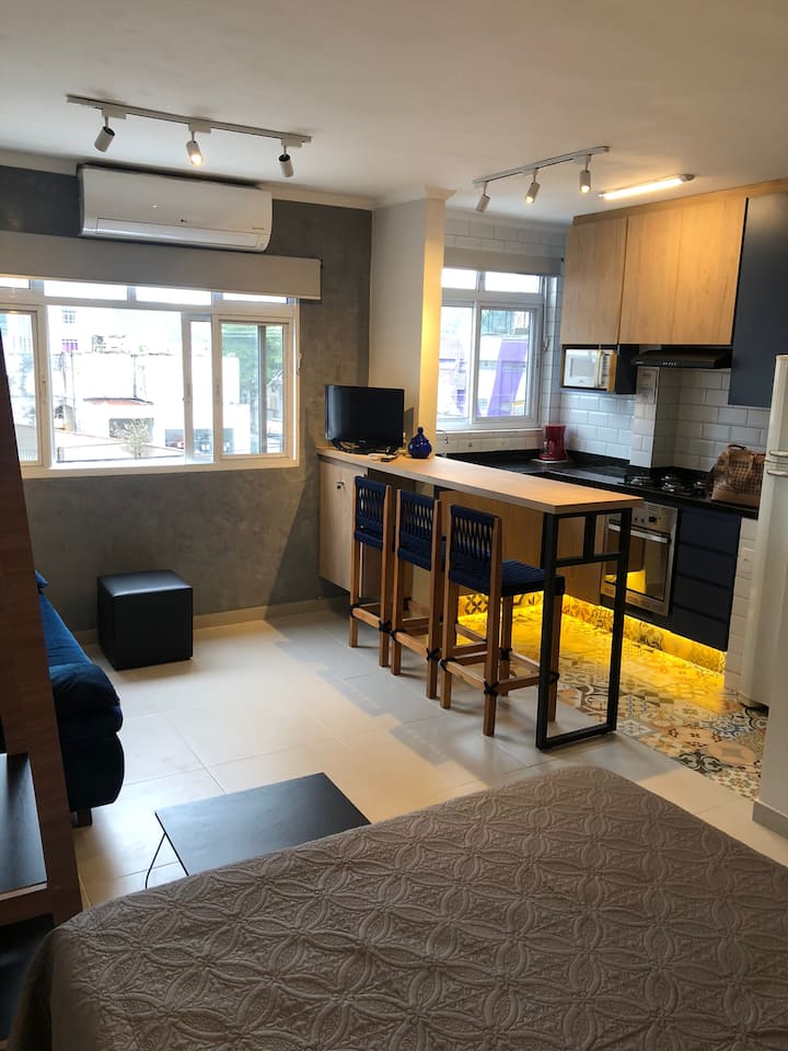 Apartamento Kitnet A Uma Quadra Da Praia - Santos