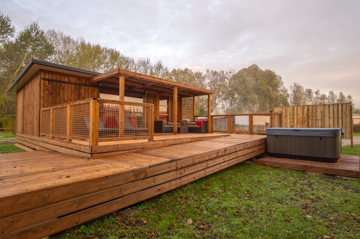 Chalet Accessible Pmr Avec Jaccuzi Vue Sur L'étang - Noailles