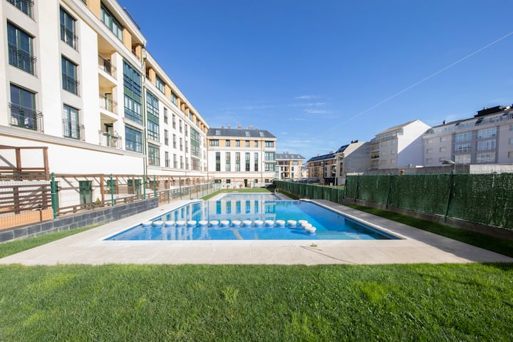 Dúplex De 3 Habitaciones Con Piscina - Foz