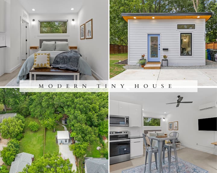 Moderntinyhouse~walkdtwn~park~evcharge~flexcheckin - Raleigh, NC