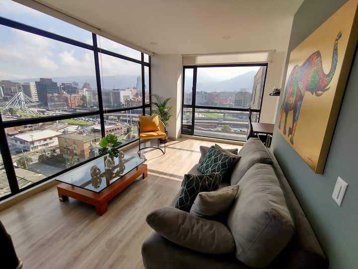 Bird's Eye View Apto. Cozy/ Bright/ Well-located - Bogotá