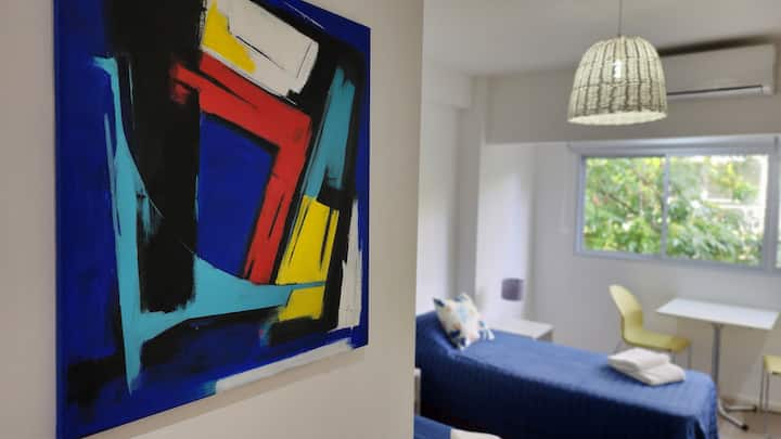 Modern Apartment With Desk In Palermo (A) - Buenos Aires