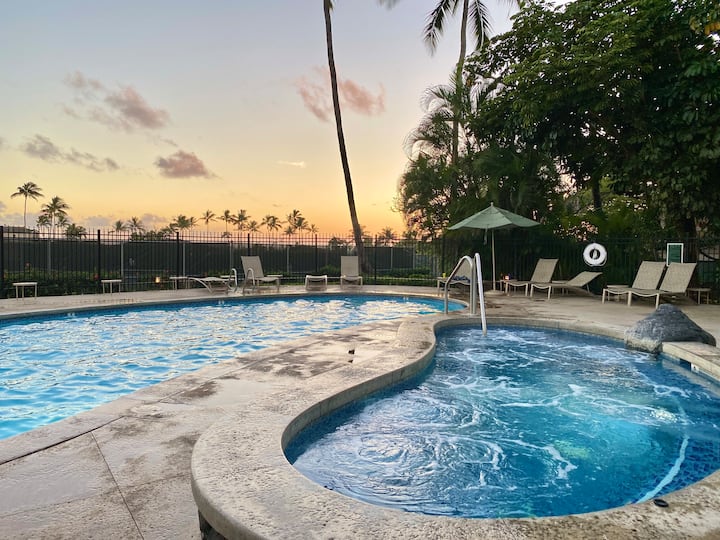 Spacious Ocean View Ground Level Sunny Side Poipu - Kauai, HI
