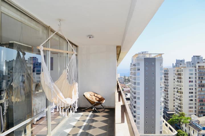 Depto Moderno Cerca De La Playa, Bares Y Terminal - Viña del Mar