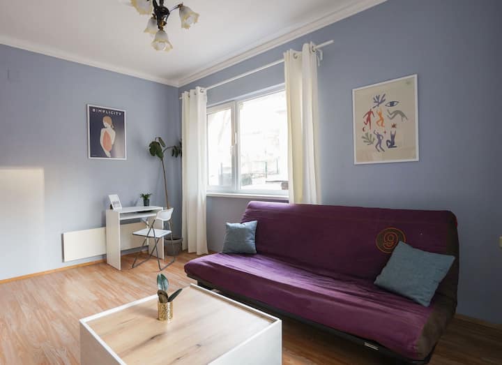 70 M2 Cozy Apartment W/workspace + Kitchen + Ac - Sofia