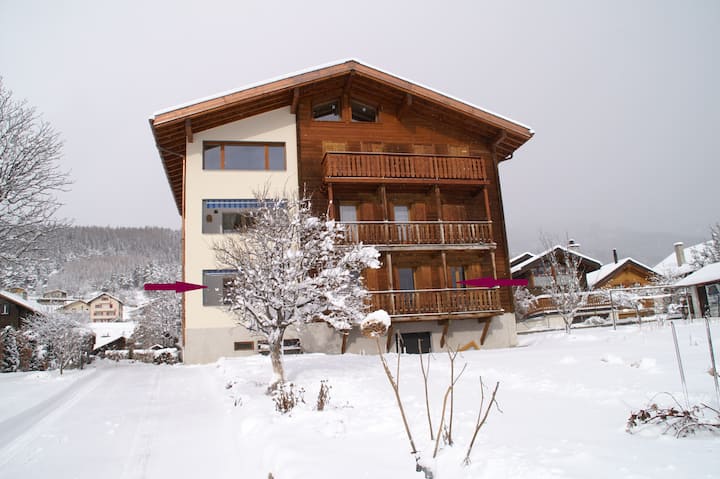 4 Zi Mit Cachet & Aussicht 6 Per - Crans-Montana