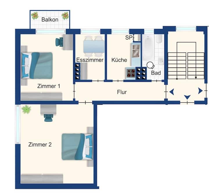 Kiel Jachmannstrasse 3. Og Rechts 2,5 Zi. Wohnung - Kiel