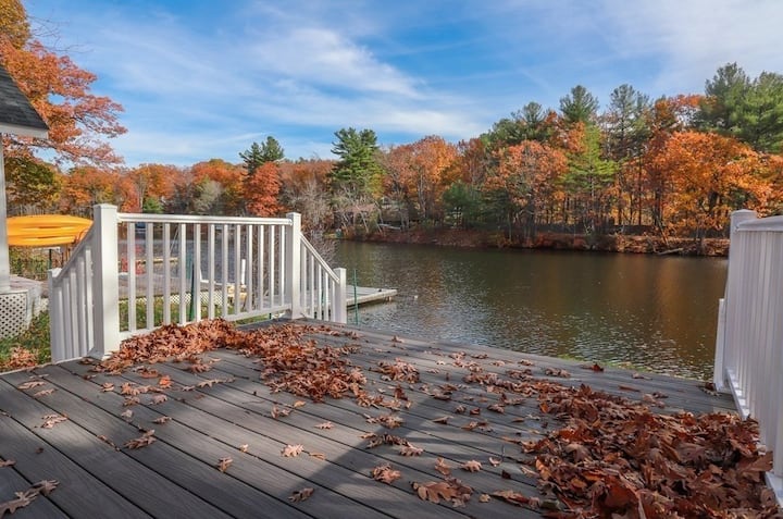 Lakefront; view of ski mtn, firepit, dock, kayaks - Houses for Rent in ...