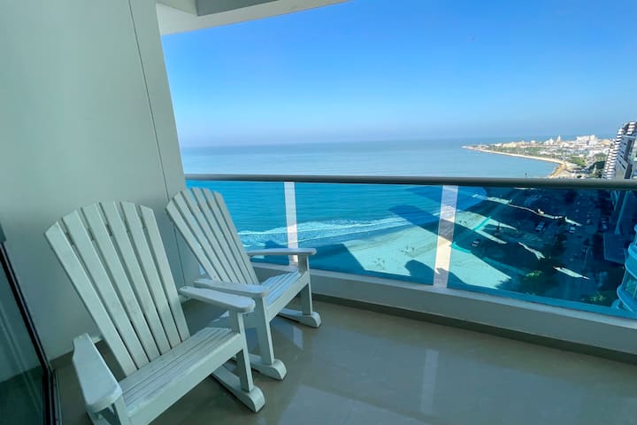 Spectacular Ocean View - Infinito Building 1802 - Cartagena de Indias