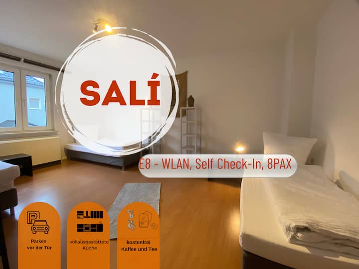 Sali - E8 - Wlan, Self Check-in, 8pax - Essen