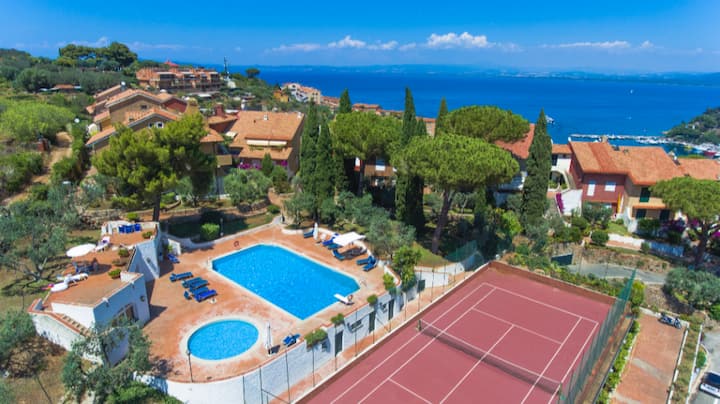 Apartment In Residence With Pools, Garden & Tennis - Orbetello