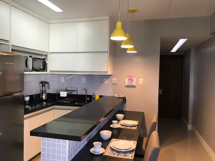 Apart Hotel Atlantic City Em Ondina, Vista Mar - Bahia