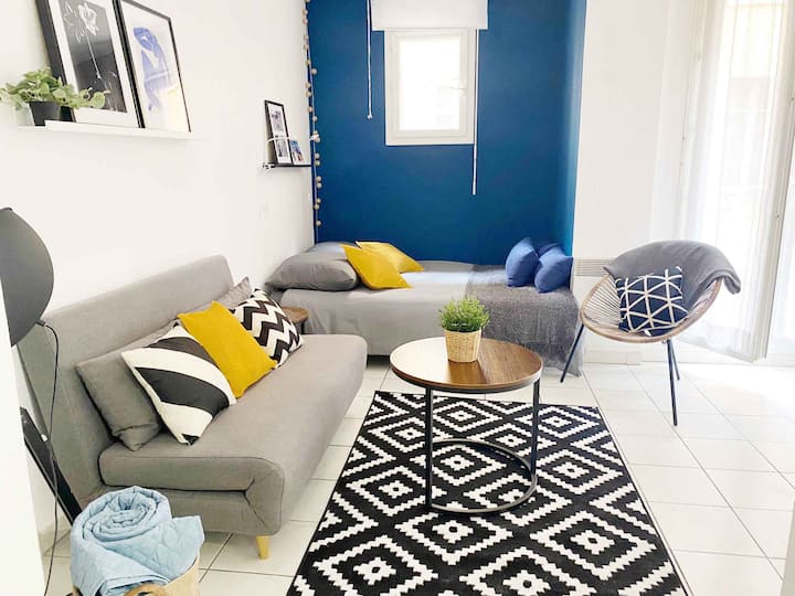 Charmant Studio Cosy, Calme Absolu En Hypercentre - Nizza