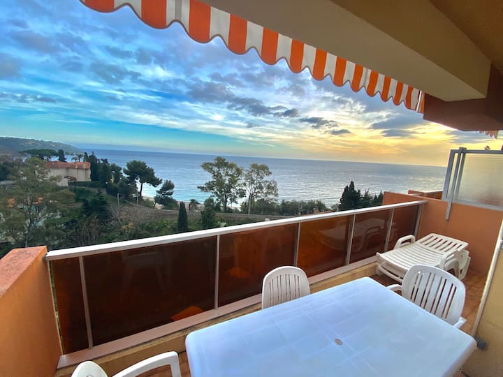 Stupendo App. Vista Mare Tra Montecarlo E Menton - Roquebrune-Cap-Martin