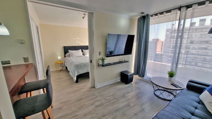 03. C. Cozy Apart. King Bed, Parking-m Montt Stat - Providencia