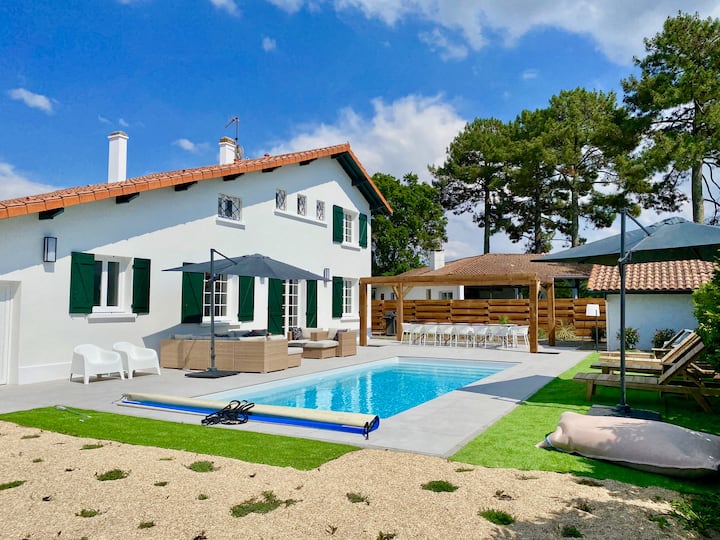 Villa Familiale Avec Piscine - Landes