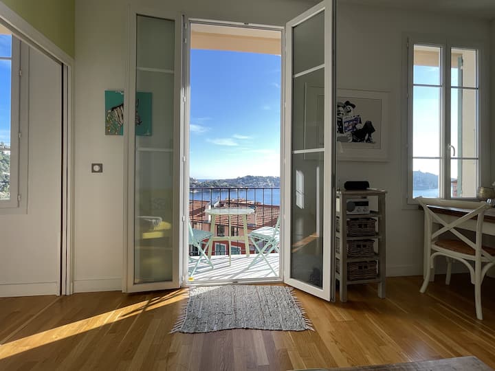 25. Nice Apt, 2 Bedrooms, Balcony, Stunning View - Villefranche-sur-Mer