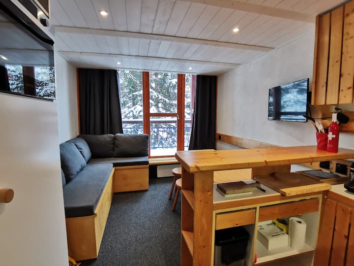 Arc 1800-6 Pers, 2 Sdb, 3 Ch, Skis Aux Pieds, Wifi - Arc 1800