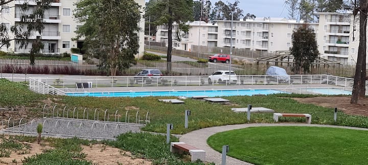 Arriendo Depto Nuevo En Condominio Parquemar 3. - El Tabo