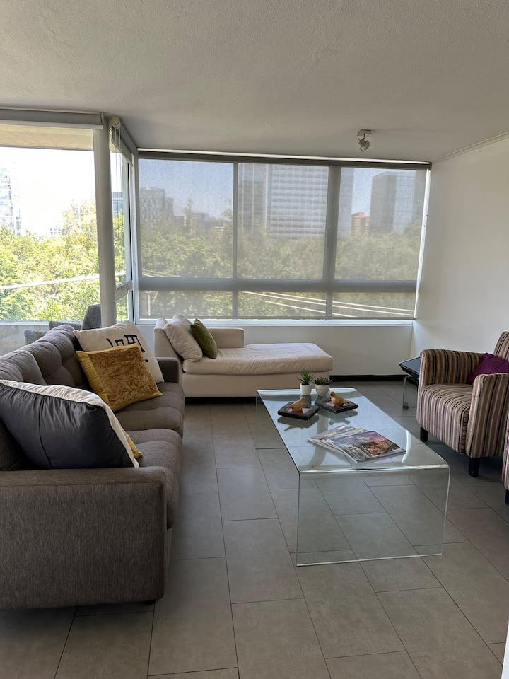 42 Precioso Dep Frente Al Parque Y Pasos Del Mall - Las Condes